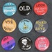 Quotes Pinback Buttons Series 9 Pinback Button Badges, Round Pins Back ...
