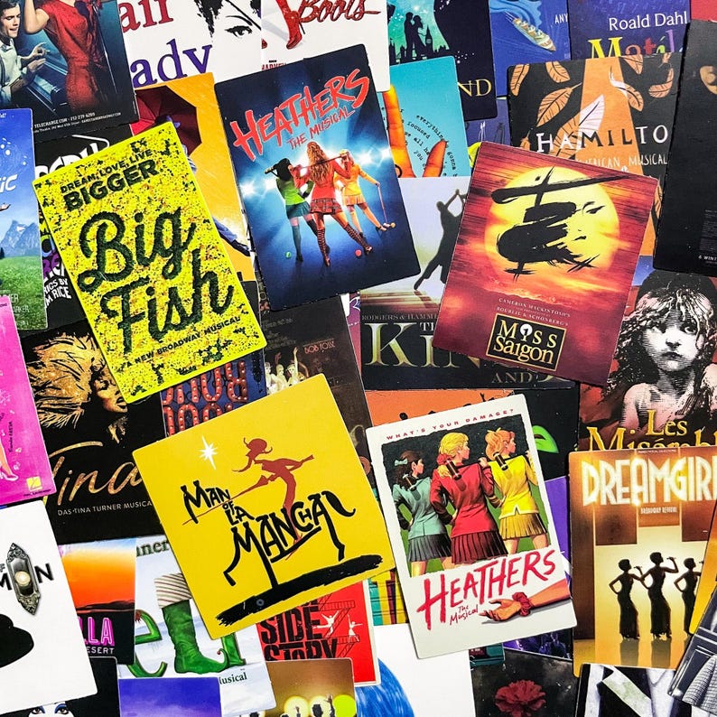 100pcs Brooaway Stickers, Musical Theater Stickers, Stage Performance ...