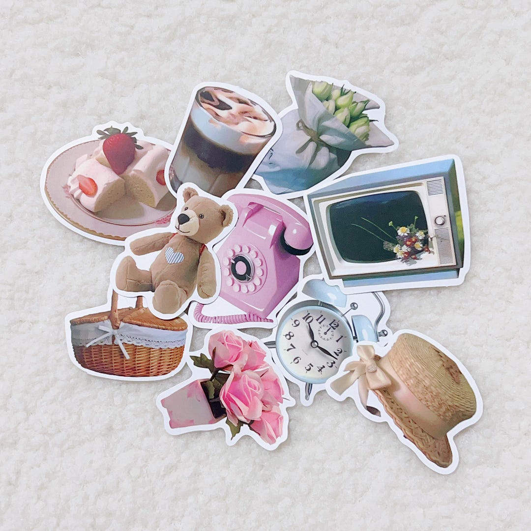 100pcs Pinterest Girl Sticker Pack, Girl Kindle Sticekrs, Girly ...