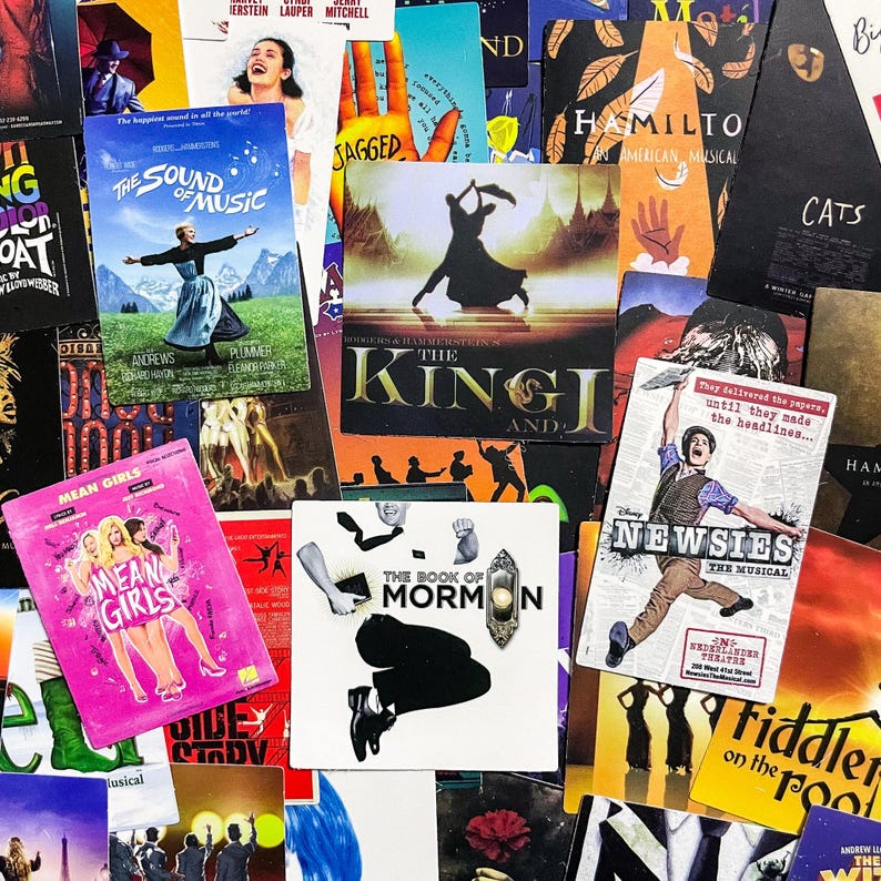 100pcs Brooaway Stickers, Musical Theater Stickers, Stage Performance ...