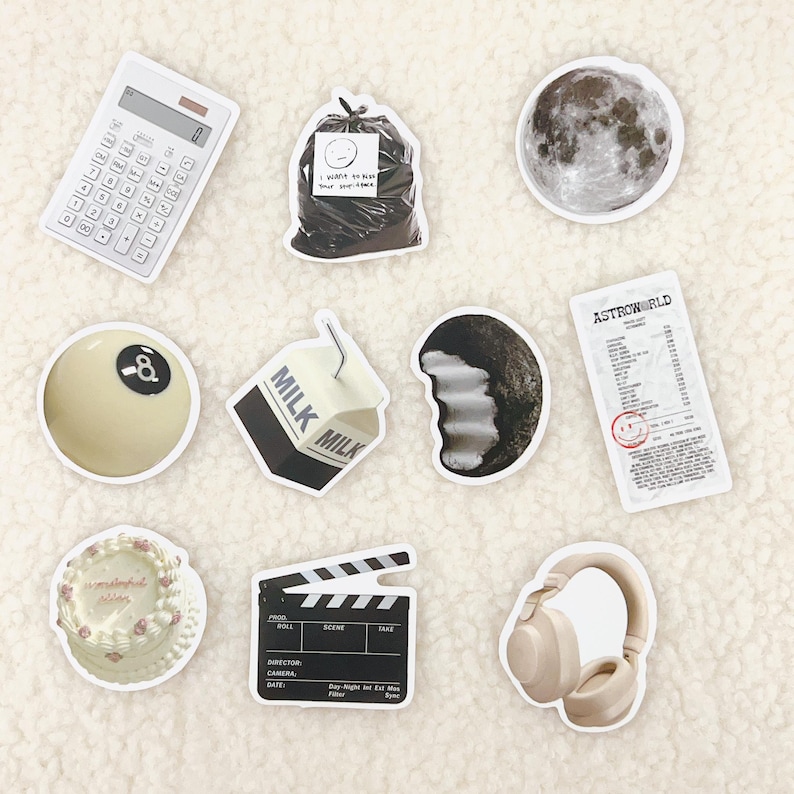 50pcs Dark Aesthetic Stickers, Vintage Vinyl Stickers, Punk Stickers ...