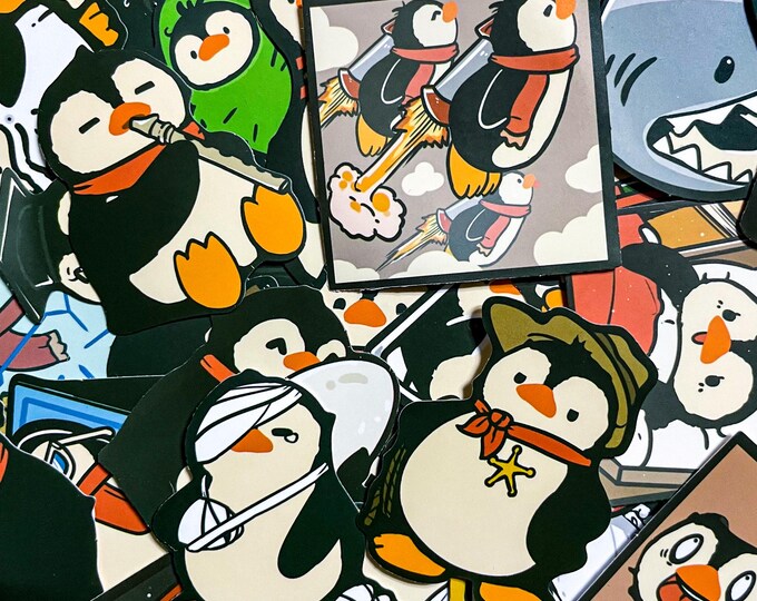 Cute Penguin Dance Stickers | Daily Kawaii Decorative Party Animal ...