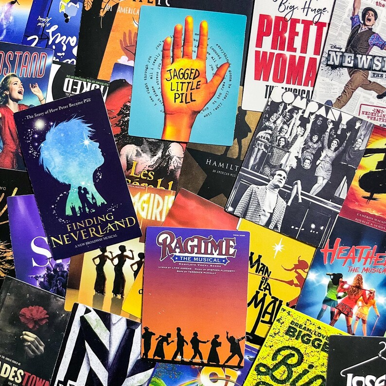 100pcs Brooaway Stickers, Musical Theater Stickers, Stage Performance ...