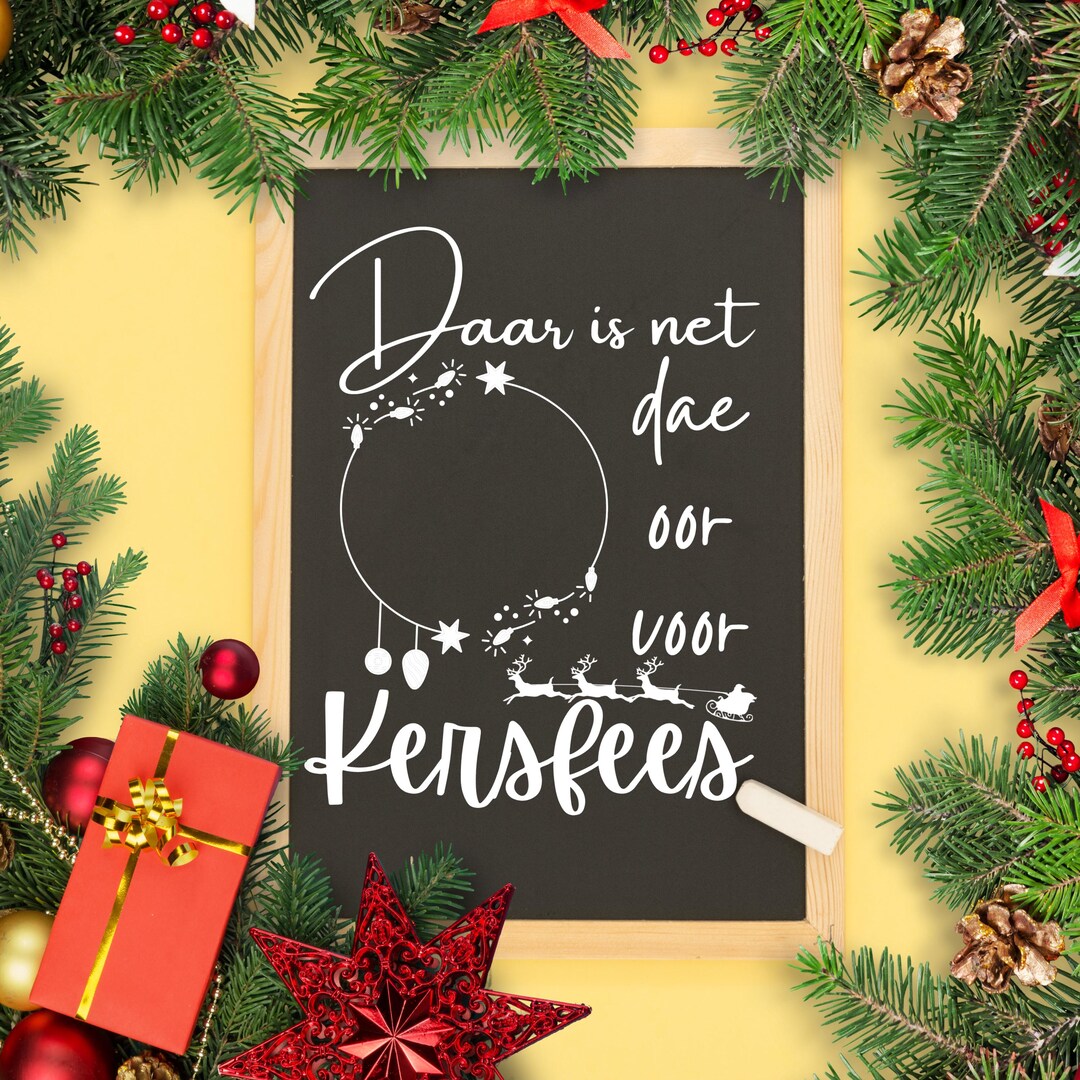 Dae Oor Voor Kersfees..svg Cut Files Instant Digital Download Afrikaans ...