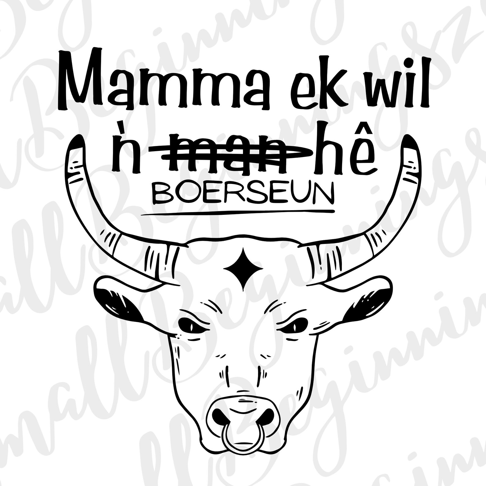 Afrikaans SVG| Cut Files | Instant Digital Download | Mamma Ek Wil N ...