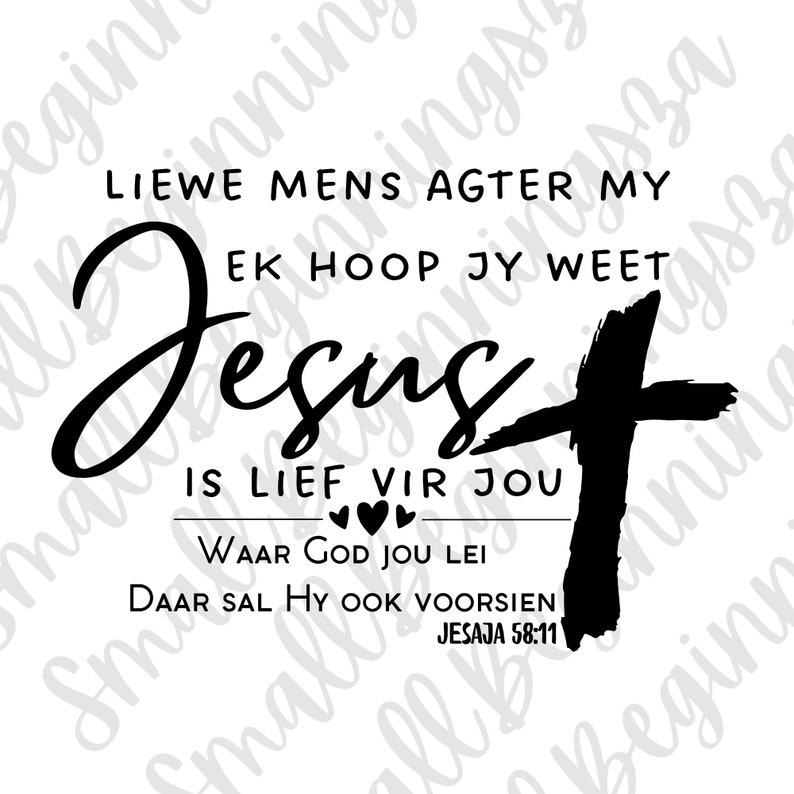 Jesus is Lief Vir Jou..svg| Cut Files | Instant Digital Download ...