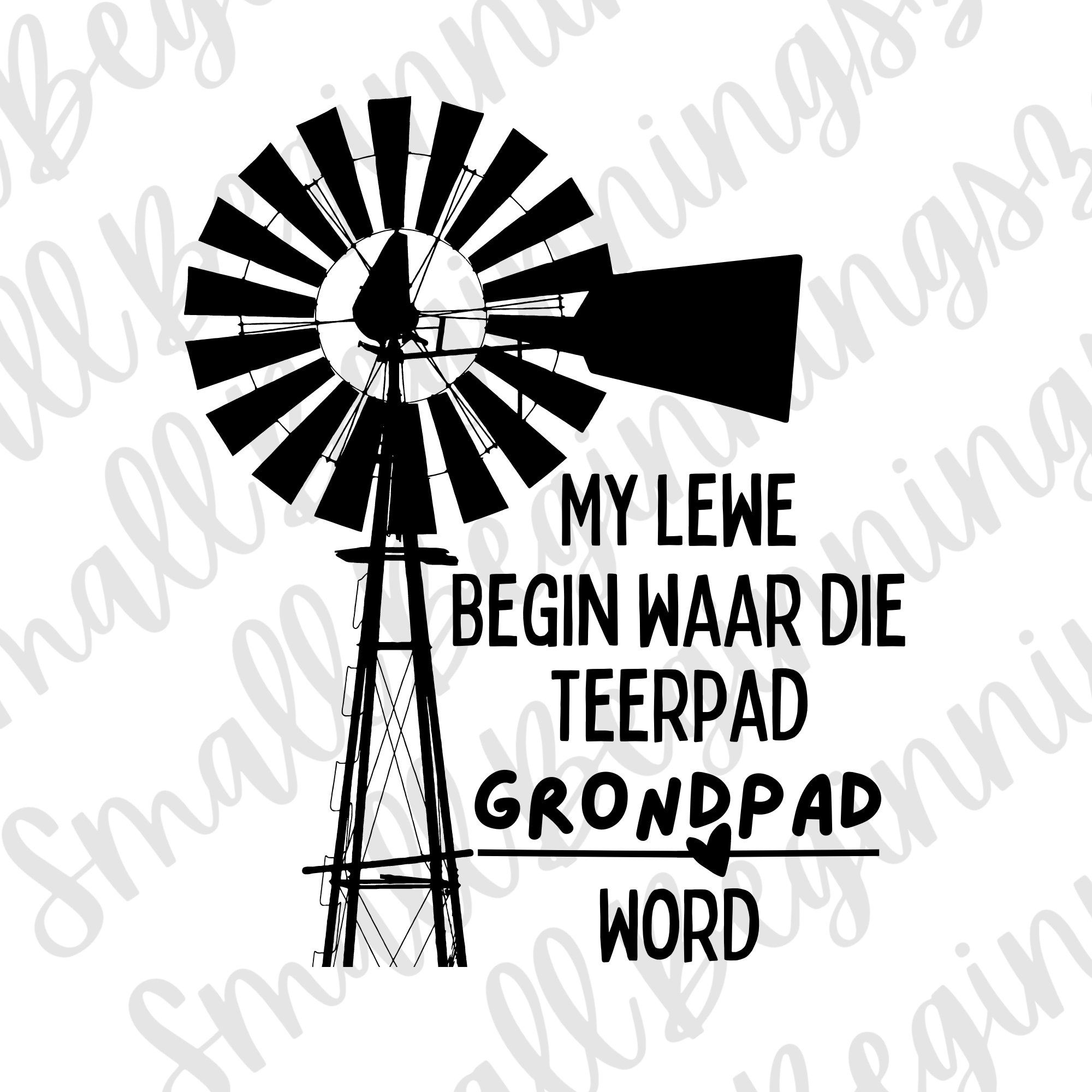 My Lewe Begin Waar Die Teerpad Grondpad Word..svg| Cut Files | Instant ...