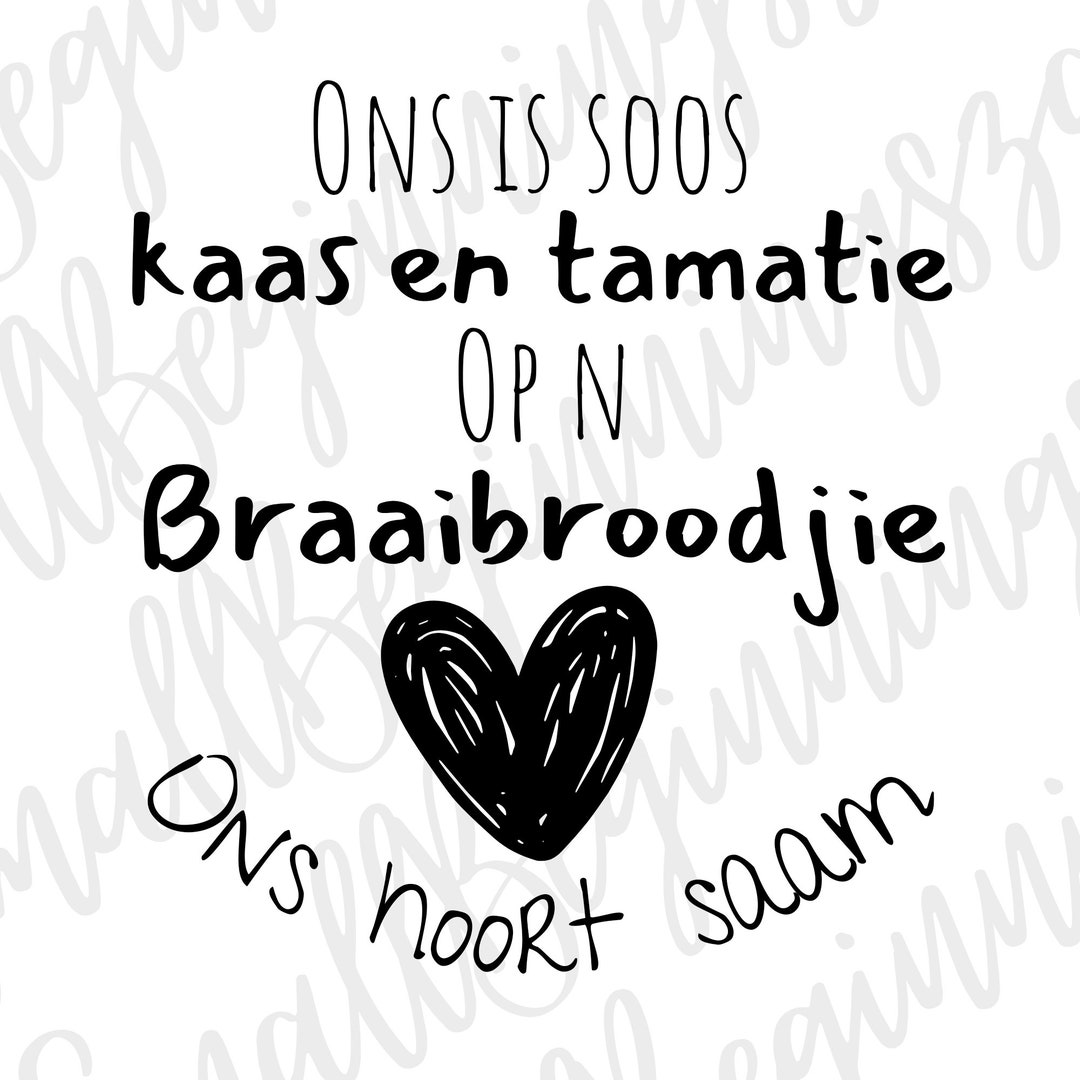 Afrikaans SVG| Cut Files | Instant Digital Download | Ons is Soos ...