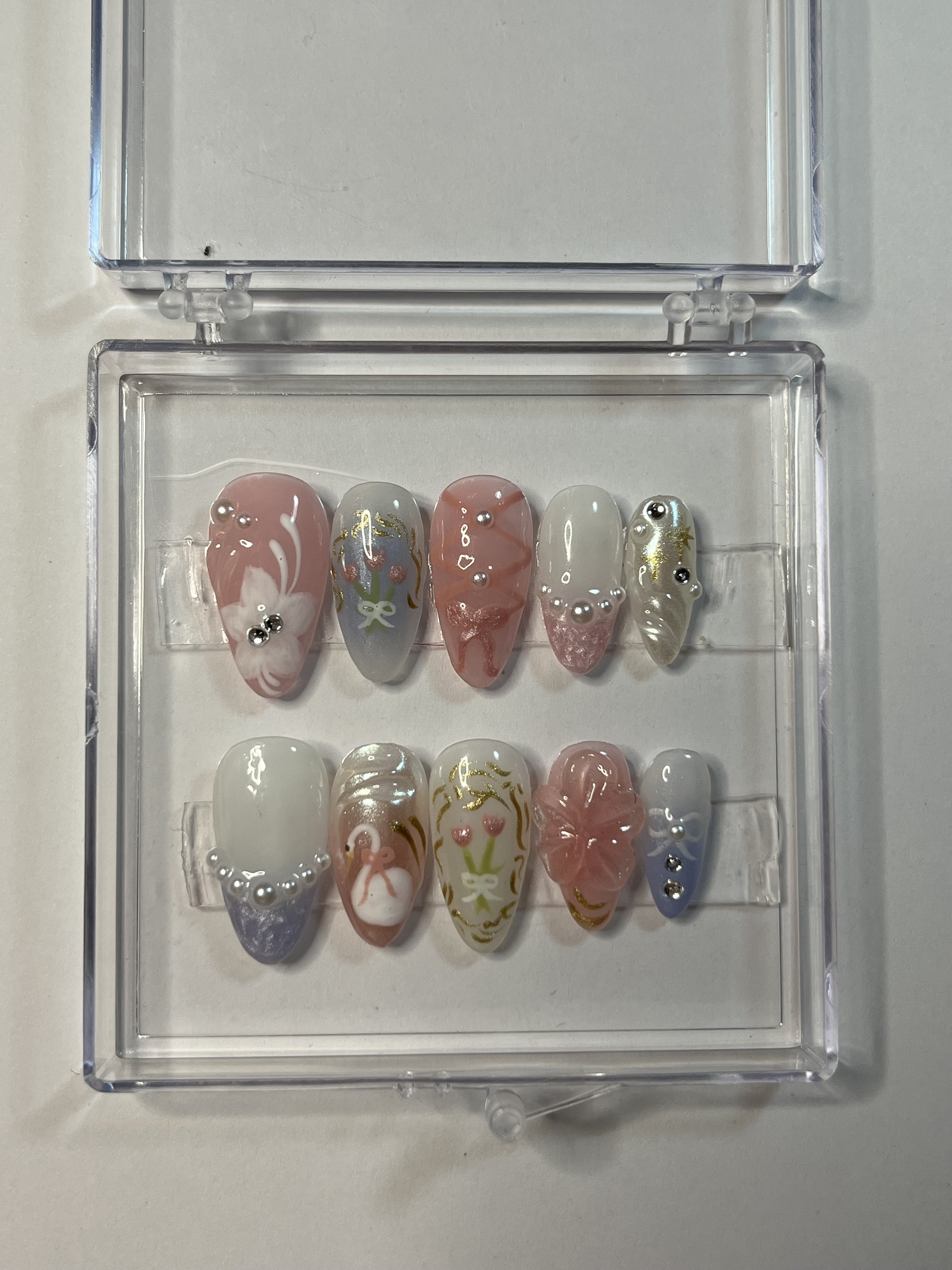 Flower Knows Swan Ballet Inspired Nail Set - Etsy