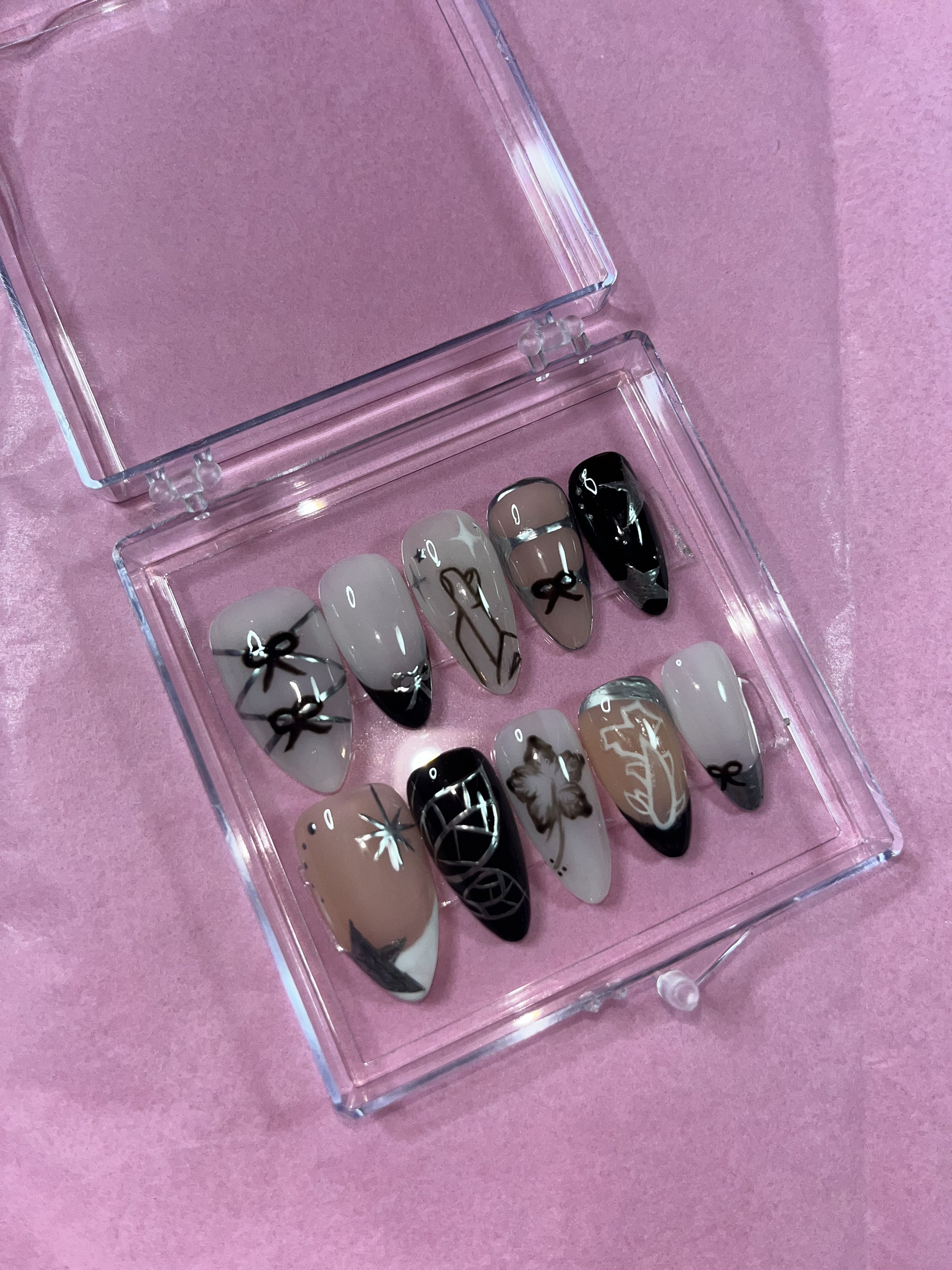 Jujutsu Kaisen Gojo Inspired Nails - Etsy