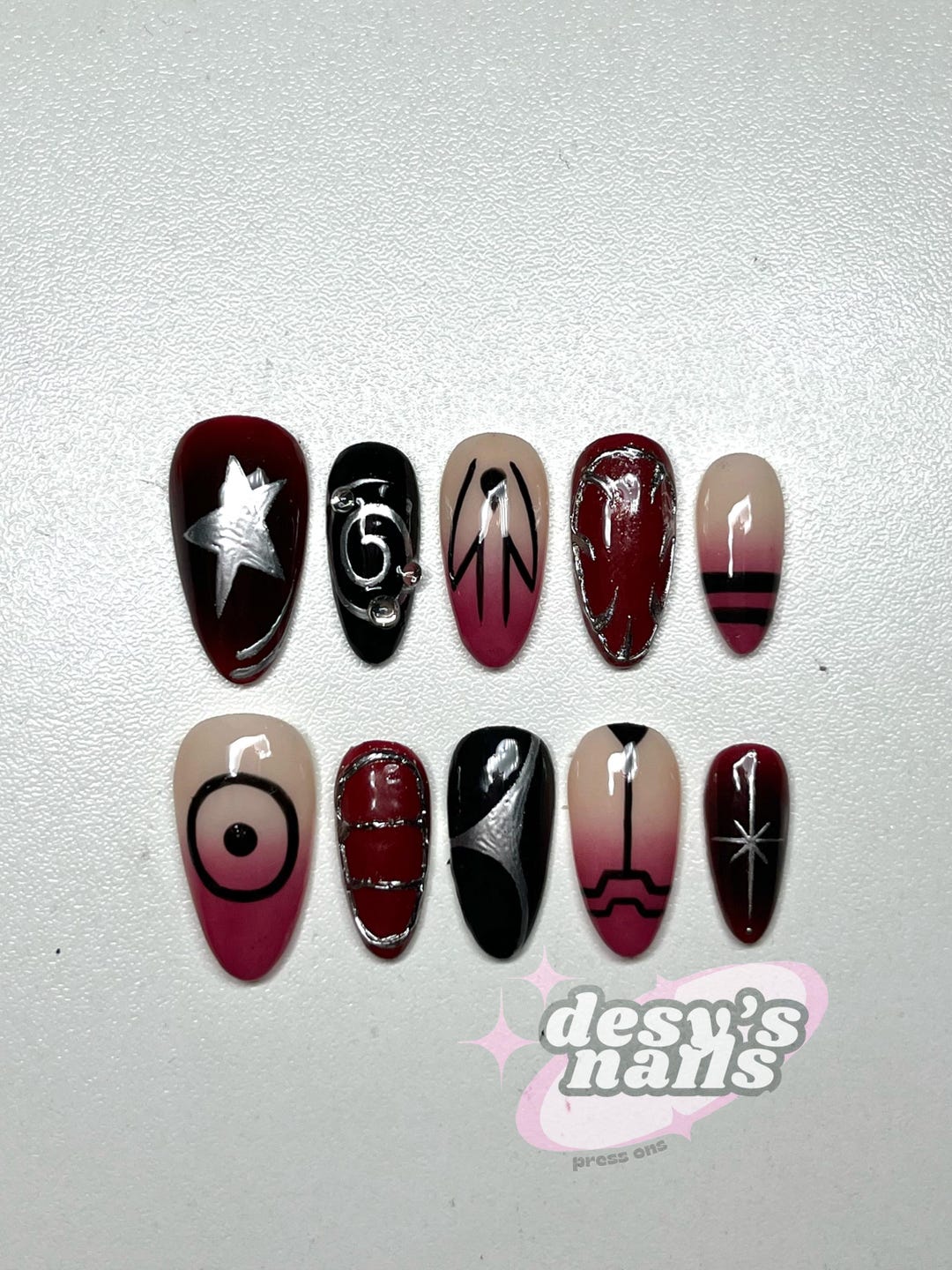 Jujutsu Kaisen Sukuna Nails - Etsy