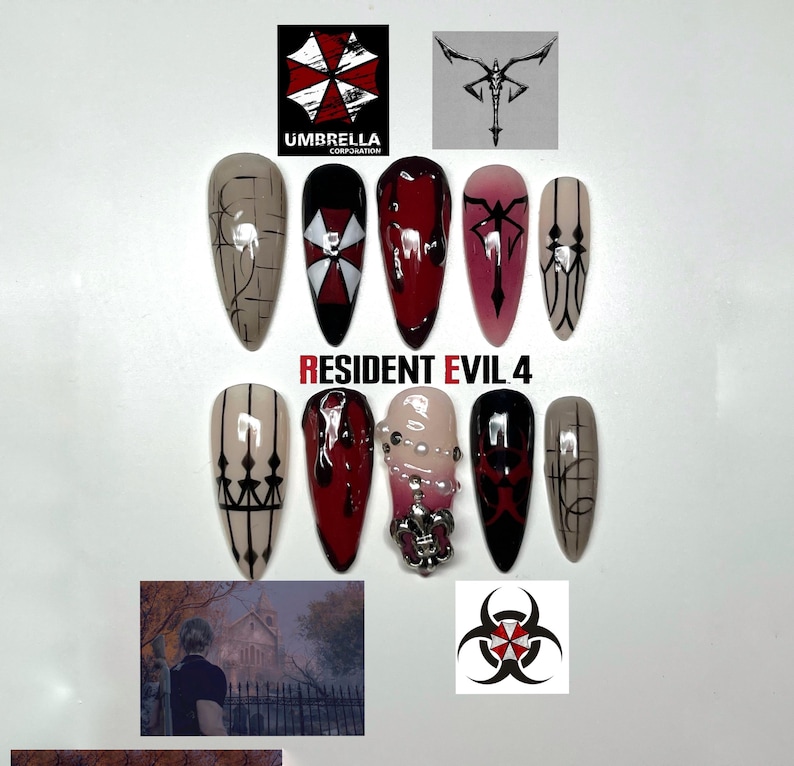 Resident Evil 4 Nails - Etsy