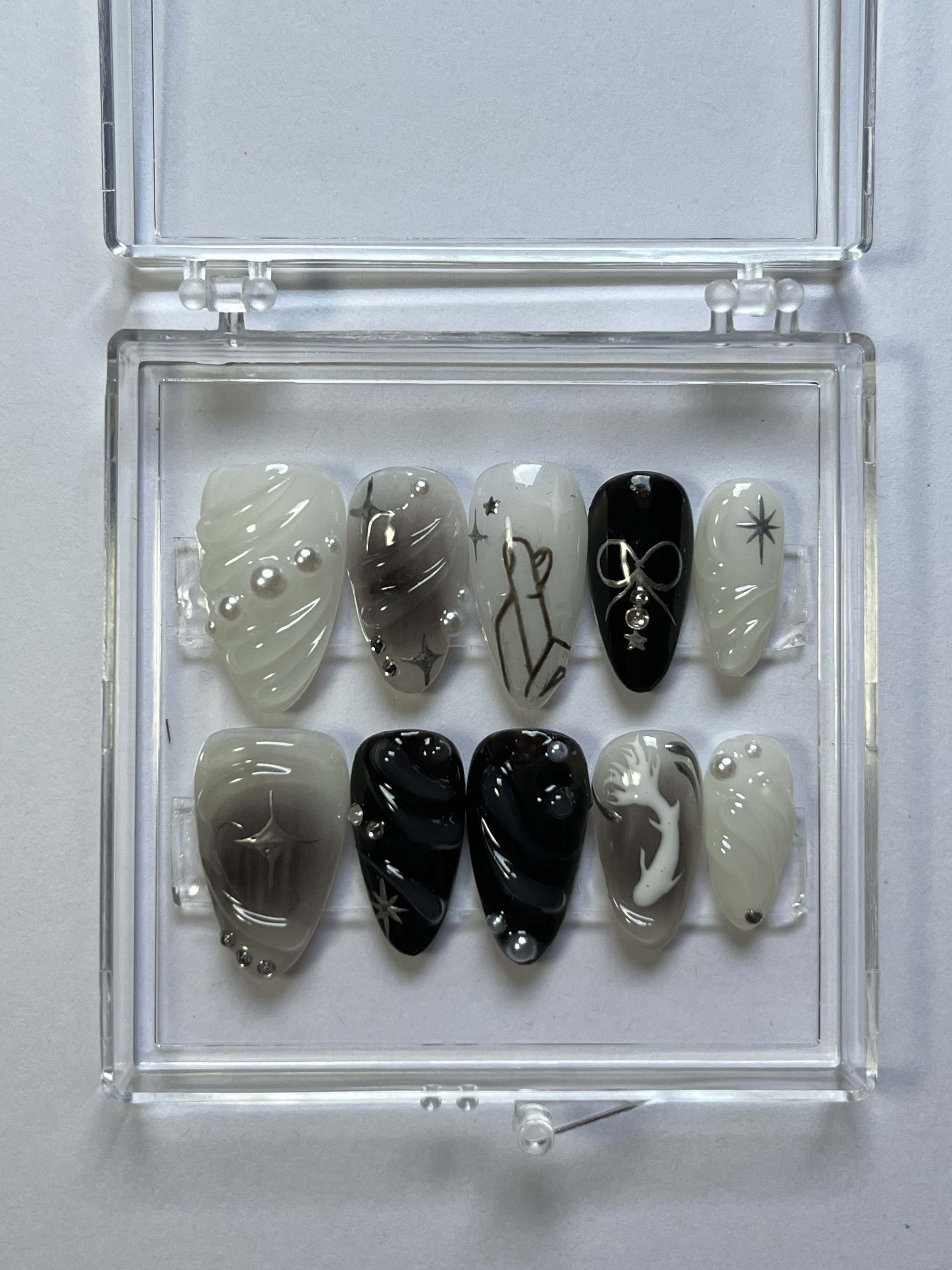 UPDATED** Jujutsu Kaisen Gojo Inspired Nails - Etsy