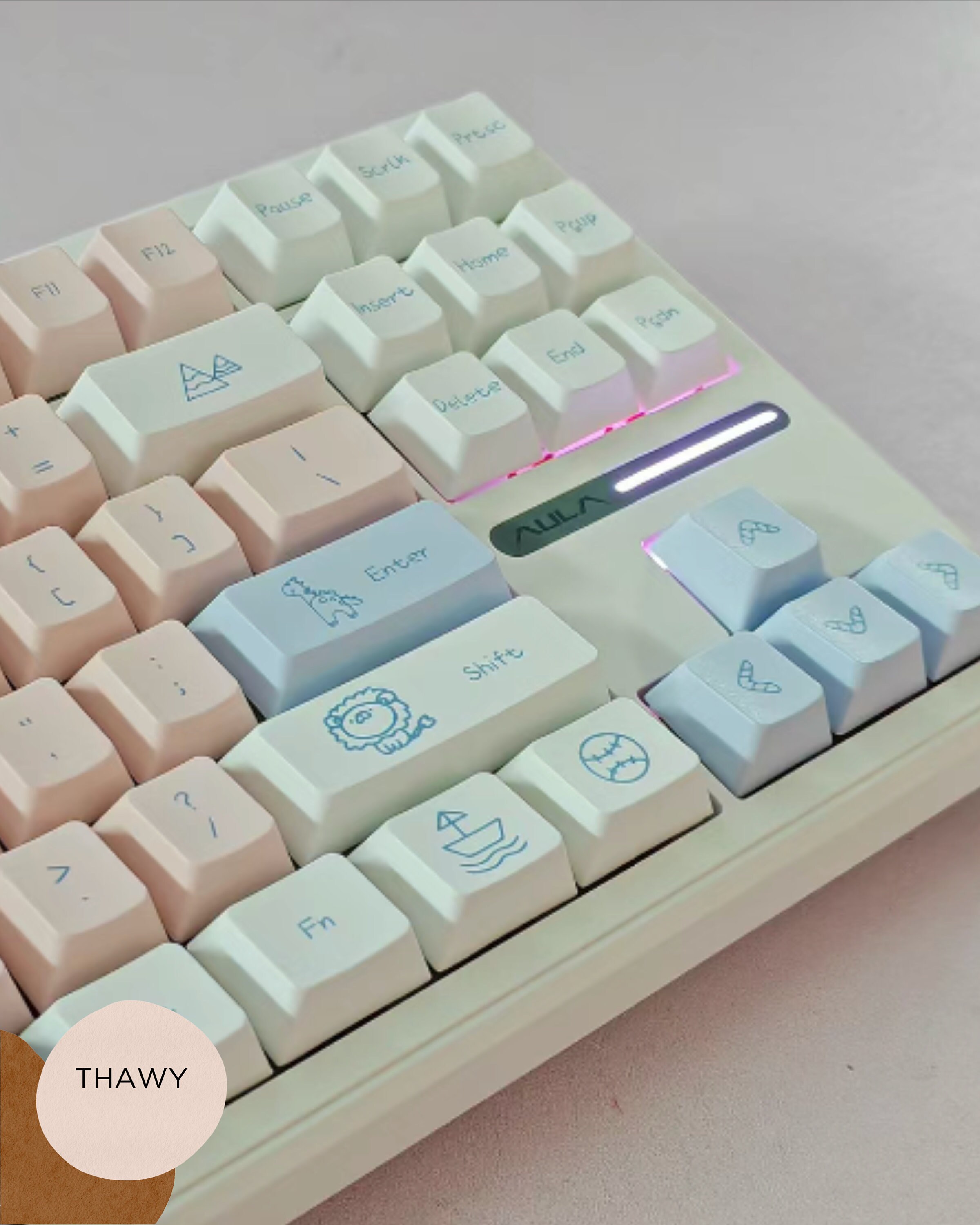 Roaming Sunday Keycap Set, Cherry Profile, PBT, Cherry MX Stem, Dye-sub ...