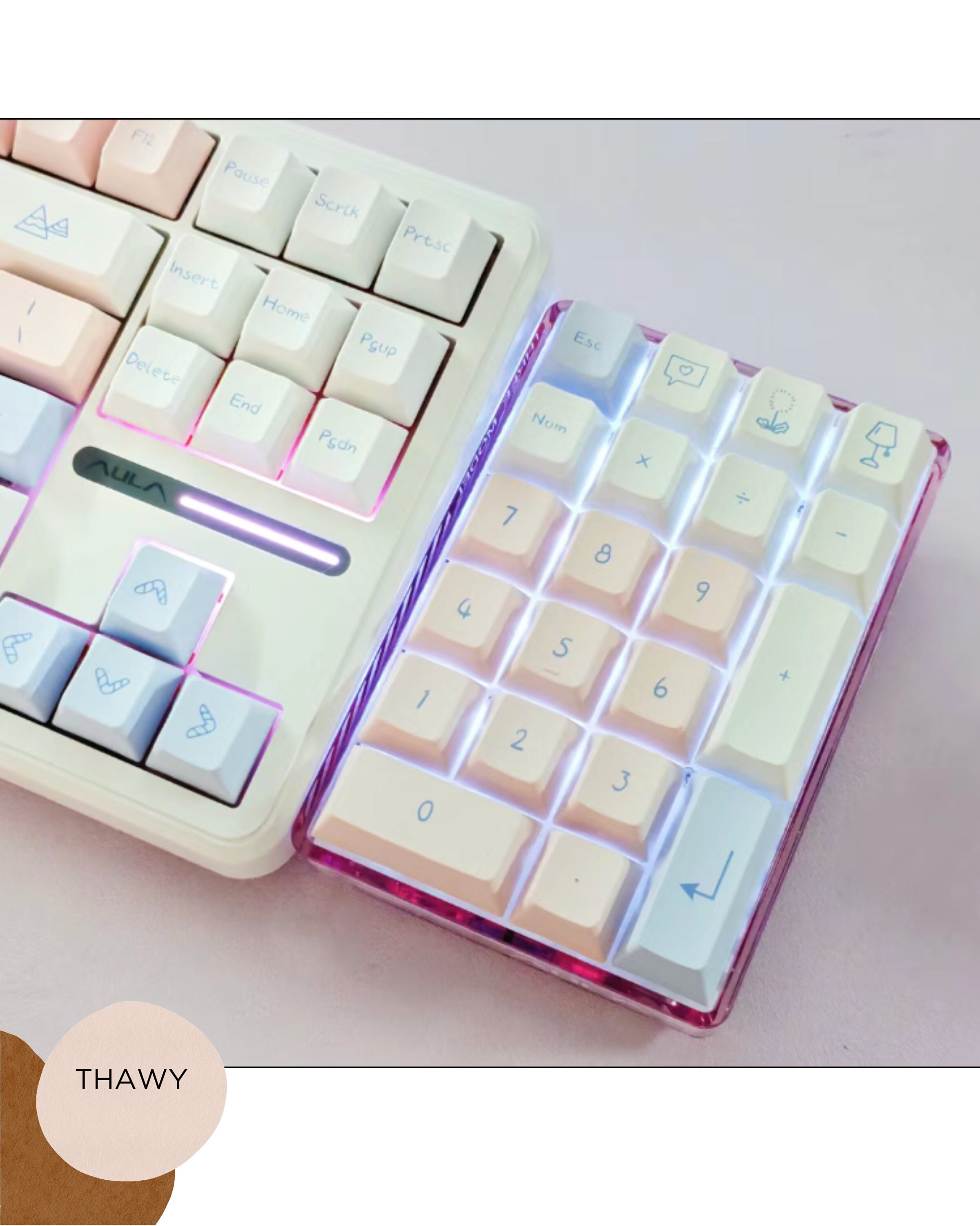 Roaming Sunday Keycap Set, Cherry Profile, PBT, Cherry MX Stem, Dye-sub ...