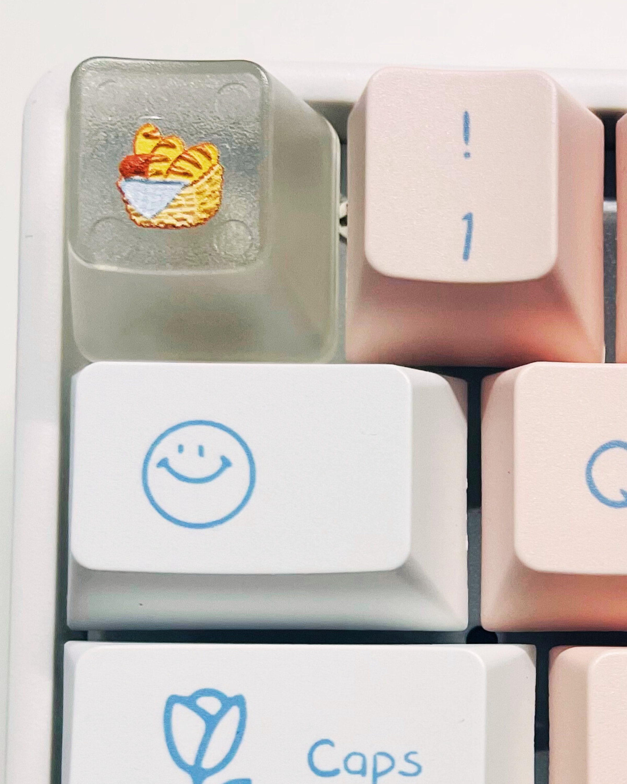 Kawaii Duckling Keycaps Set Embossed Edges, Cute Duck Design, Handmade ...
