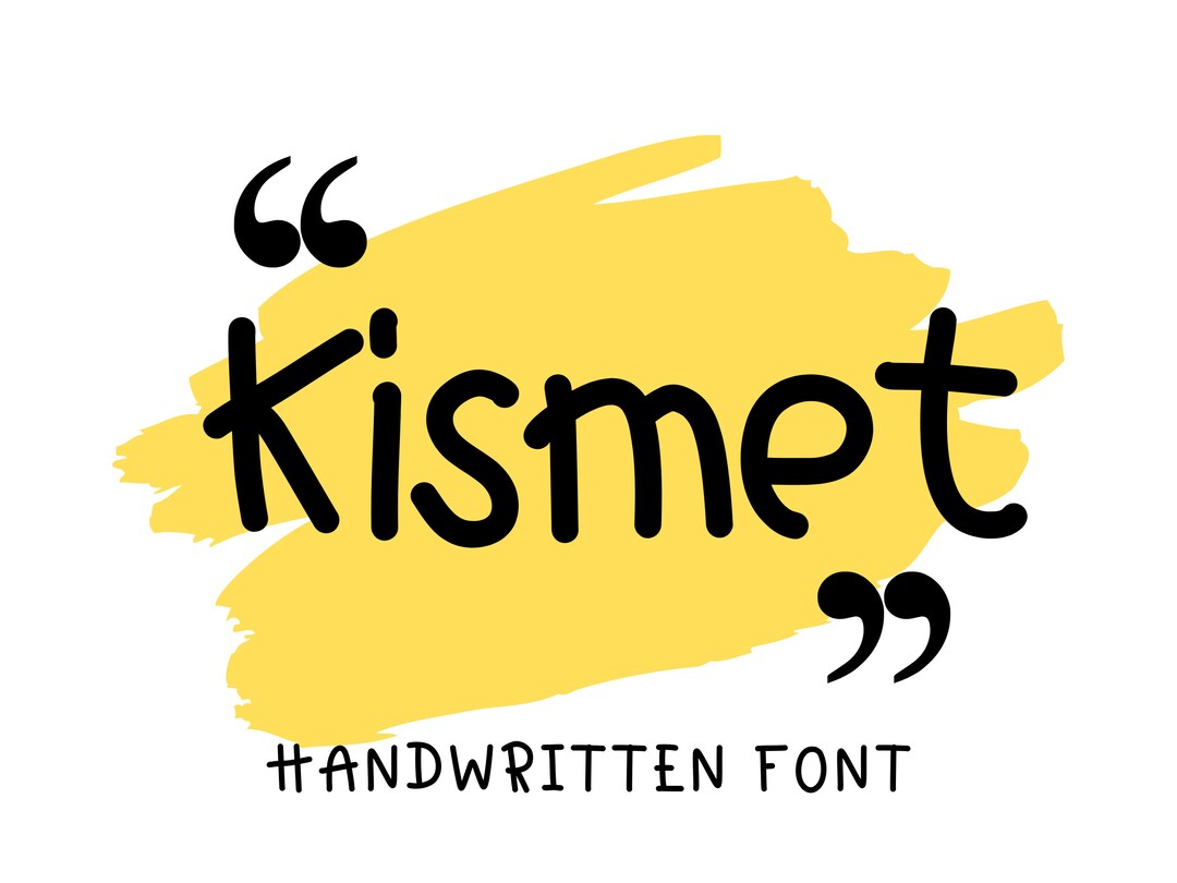 Kismet Font, Handwriting Font, Handwritten Font, Font, Cute Font ...