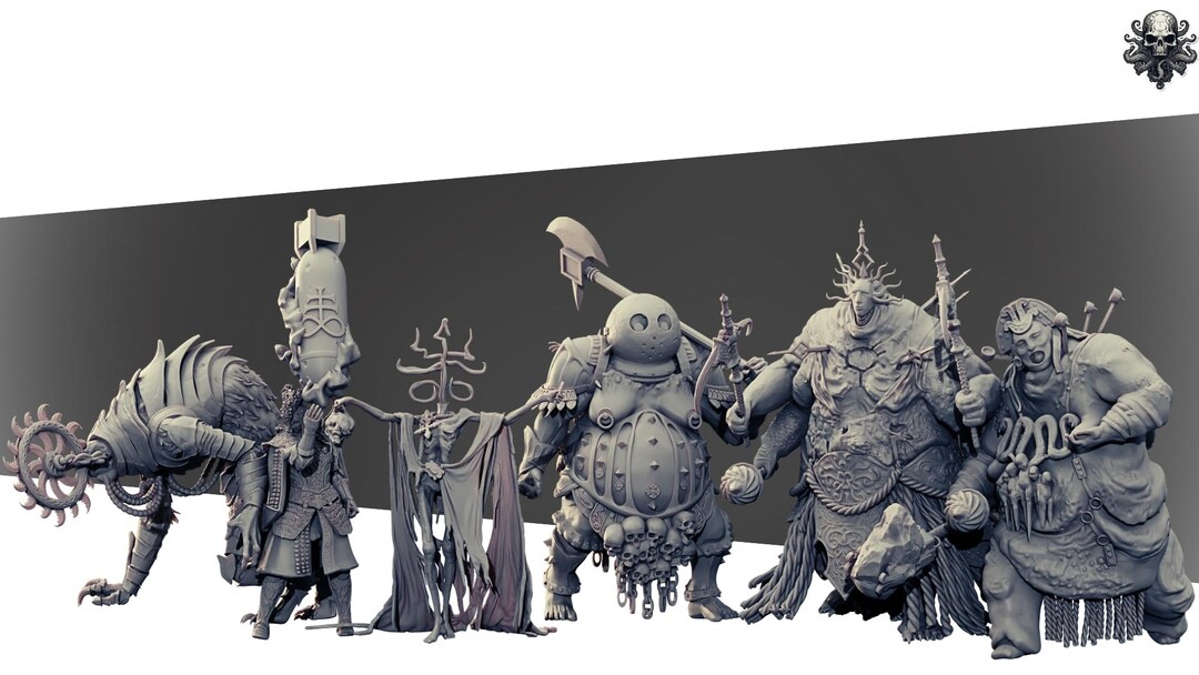 Heretic Legion Miniature Set | Trench Crusade Proxy by Realsteone ...