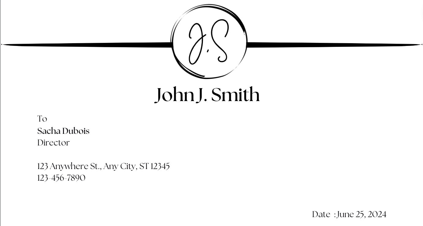 Fun Letterhead Template - Etsy