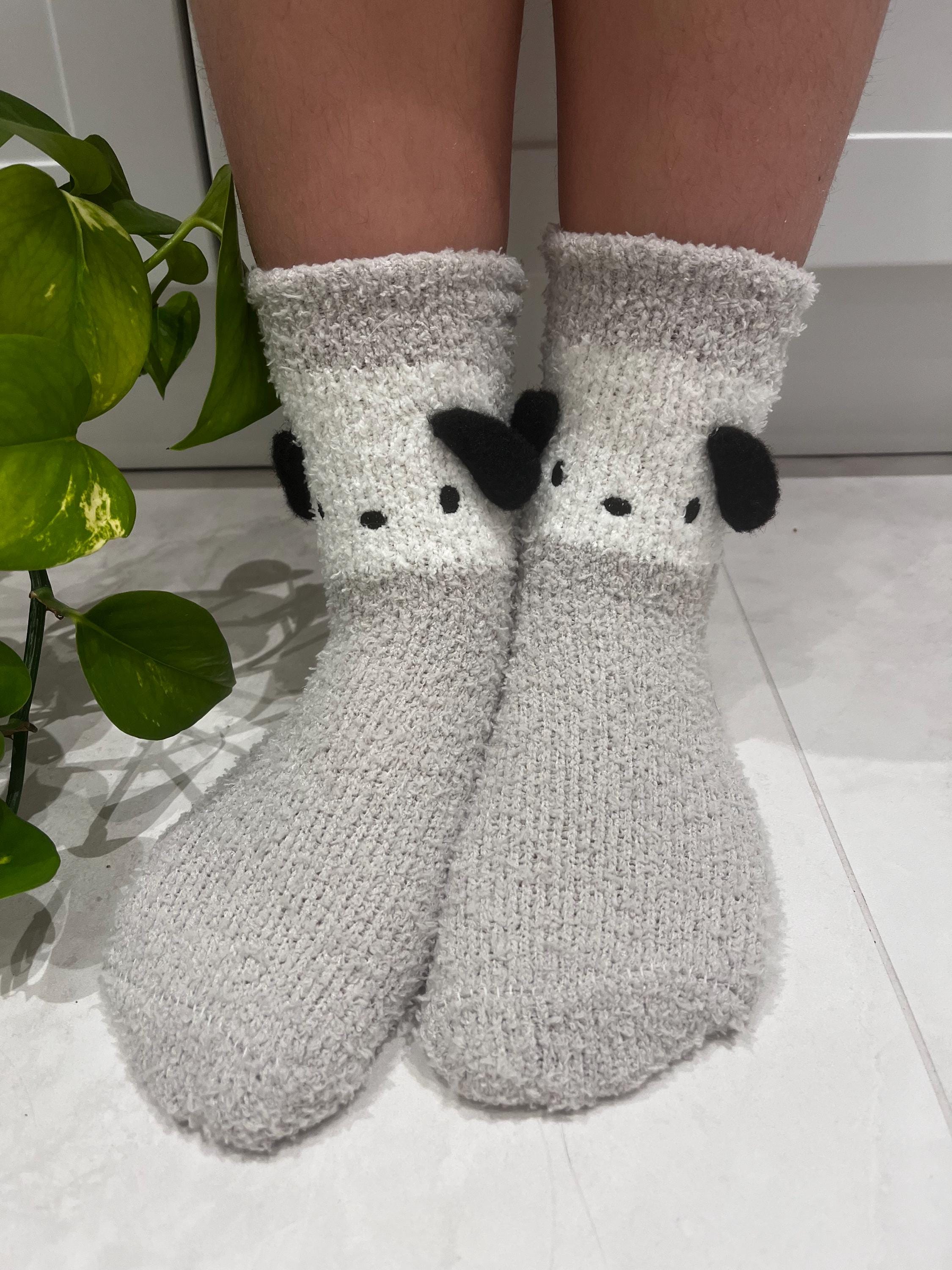 Warm Cute Fuzzy Cartoon Animal Socks Crew Length Warm Coral Fleece ...