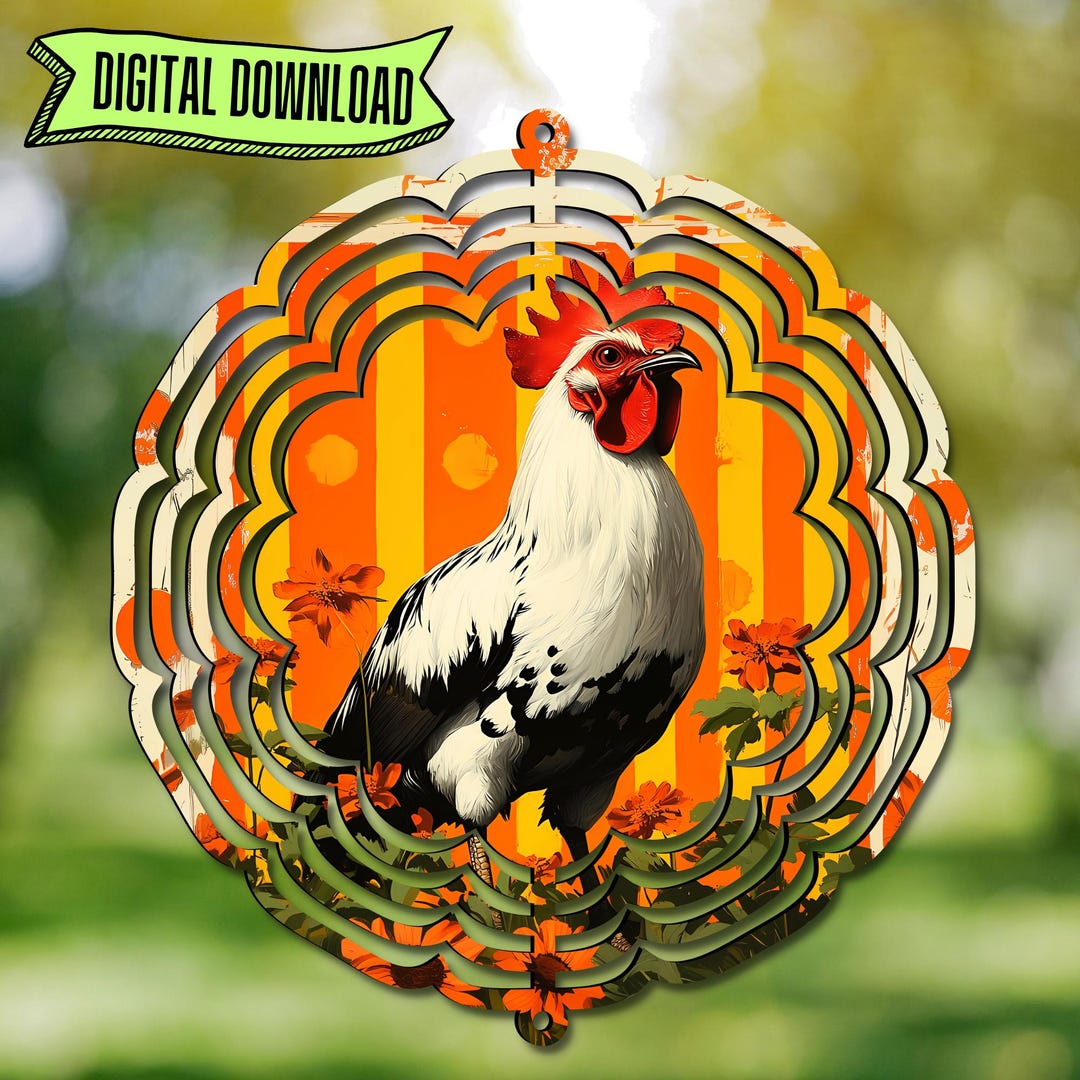 Rooster Wind Spinner PNG: Sublimation Design (digital Download) - Etsy