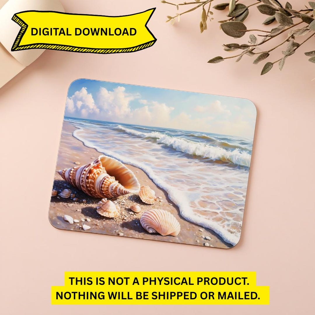 Mouse Pad Sublimation Designs, Ocean Mouse Pad PNG, Mouse Pad ...