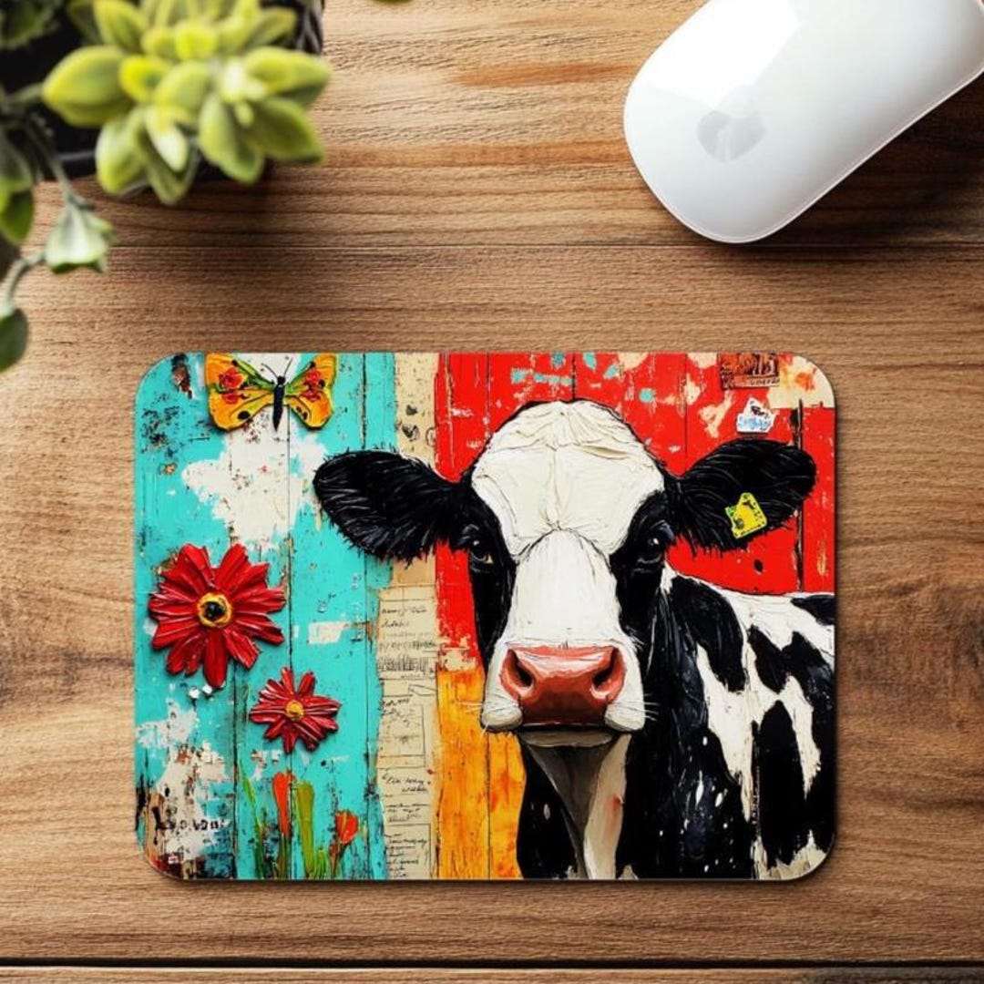 Cow Mouse Pad PNG, Mouse Pad Sublimation PNG, Cow Mousepad PNG, Mouse ...