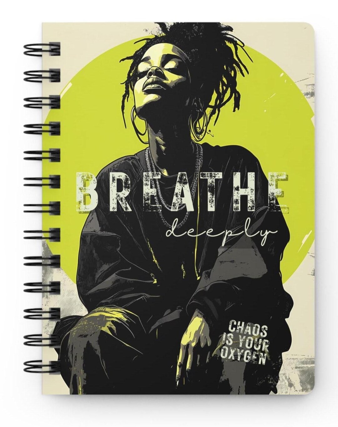 5x7 Spiral Notebook, Graphic Spiral Notebook, Motivational Journal ...