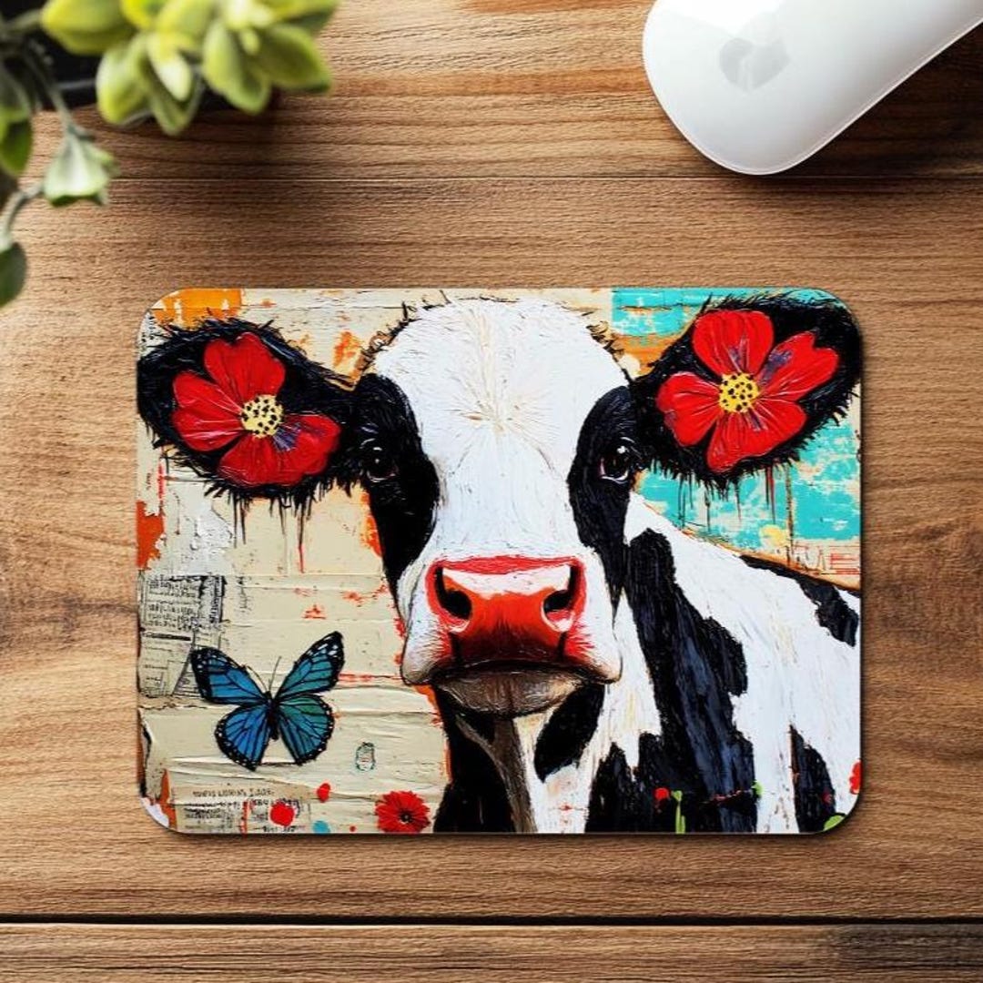 Cow Mouse Pad PNG, Mouse Pad Sublimation PNG, Cow Mousepad PNG, Mouse ...