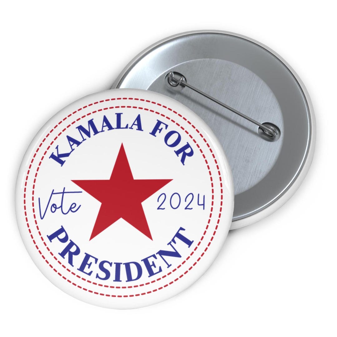 Kamala Button, Voting Pin, Kamala Harris Button, Harris 2024, Election ...