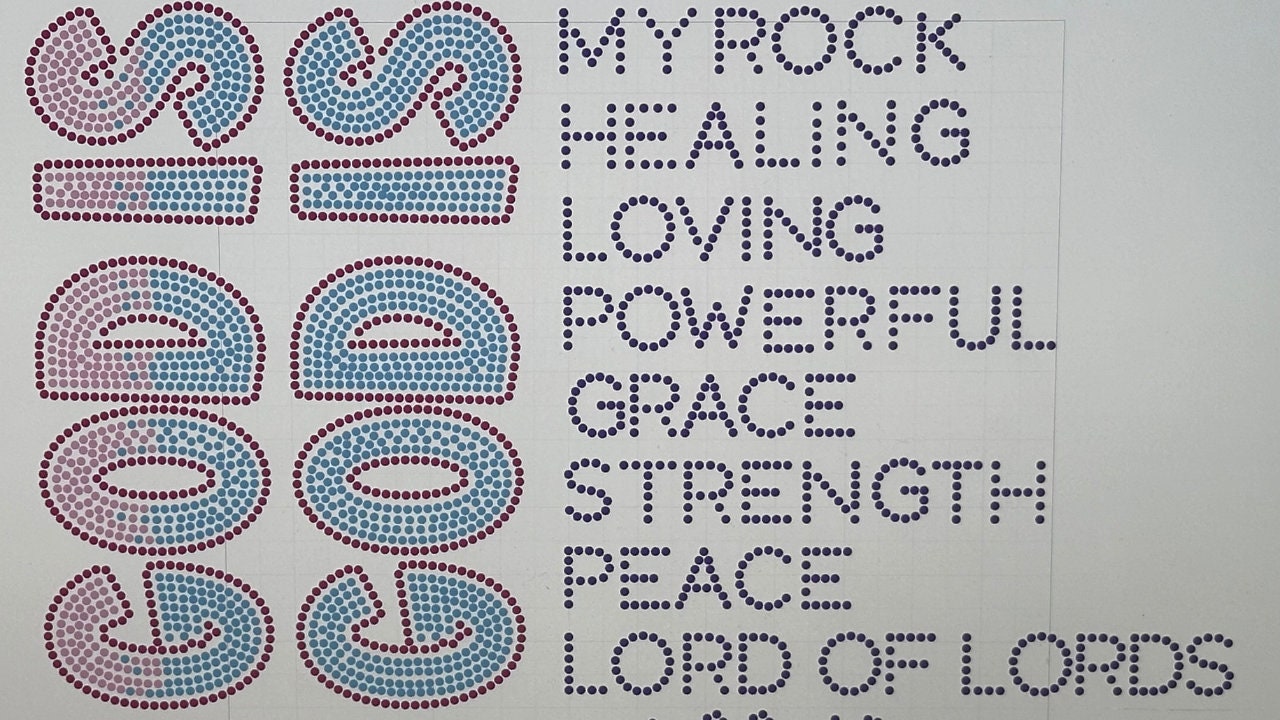 SS10 GOD IS RHINESTONE Ombre & Reg Effects Template - Etsy