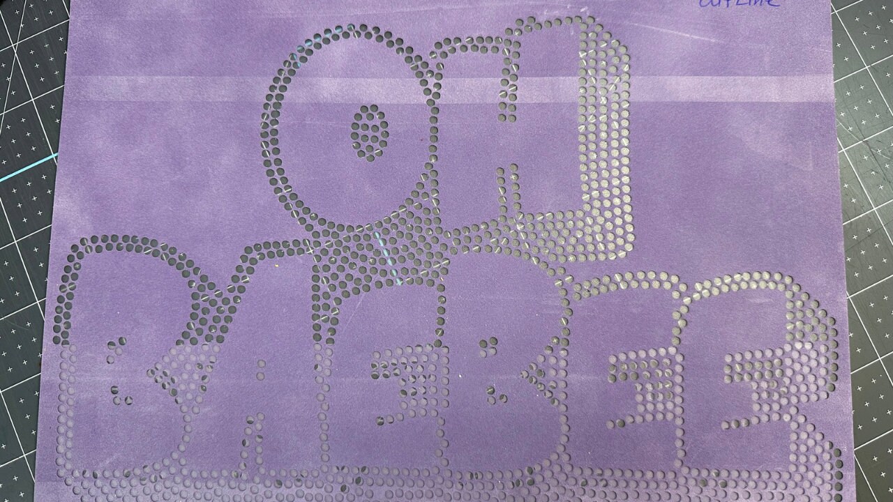 OH BAEBEE RHINESTONE Ombre Template - Etsy