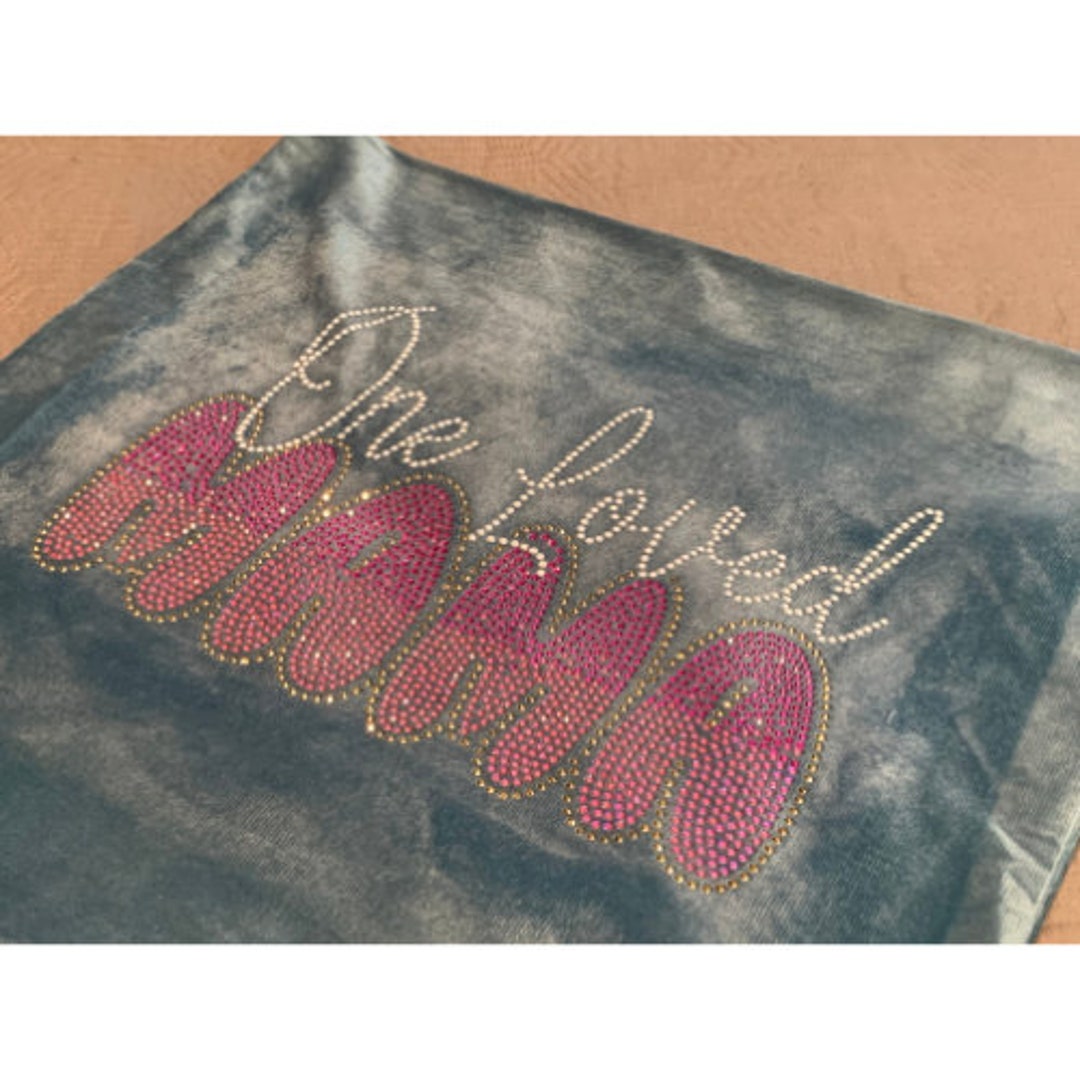 One Loved MAMA Rhinestone Template Ombre Reg SVG - Etsy