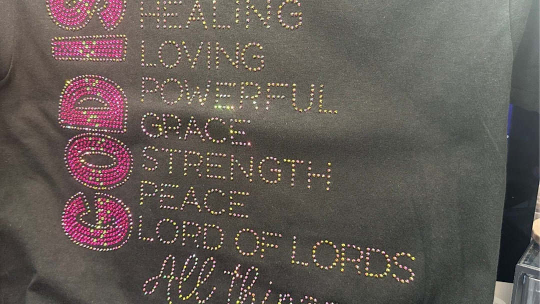 SS10 GOD IS RHINESTONE Ombre & Reg Effects Template - Etsy