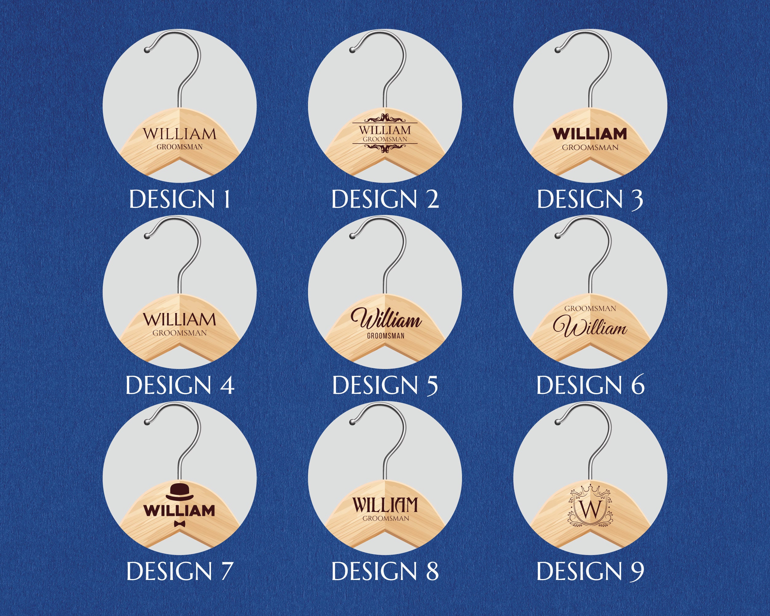 Personalized Groomsman Hangers, Wooden Engraved Hanger, Wedding Hanger ...