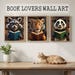 Animals Reading Bundle for Wall Art - Library Decor - Cute Book Lover ...