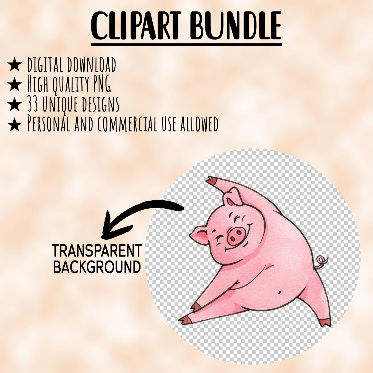 Watercolor Animals Doing Yoga Clipart Bundle - Cute Animal Pngs for ...