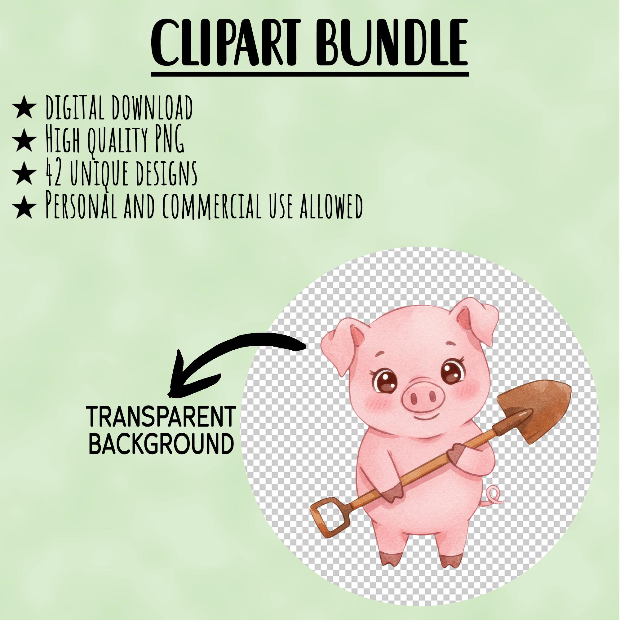 Kawaii Cottagecore Bundle, Cute Rural Animals Sublimation PNG Designs ...