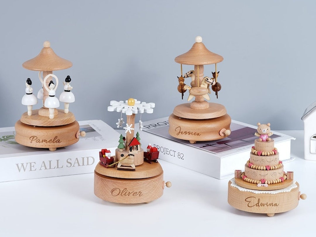 Personalized Wooden Handmade Music Box,valentine Music Box,wooden Horse ...