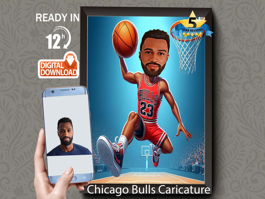 Custom Basketball Player Cartoon Portrait, Custom Funny Basketball ...