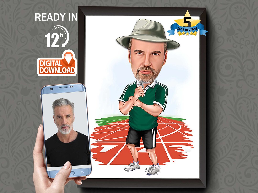 Basketball Coach Cartoon Drawing for Men,basketball Coach Dad Gift ...