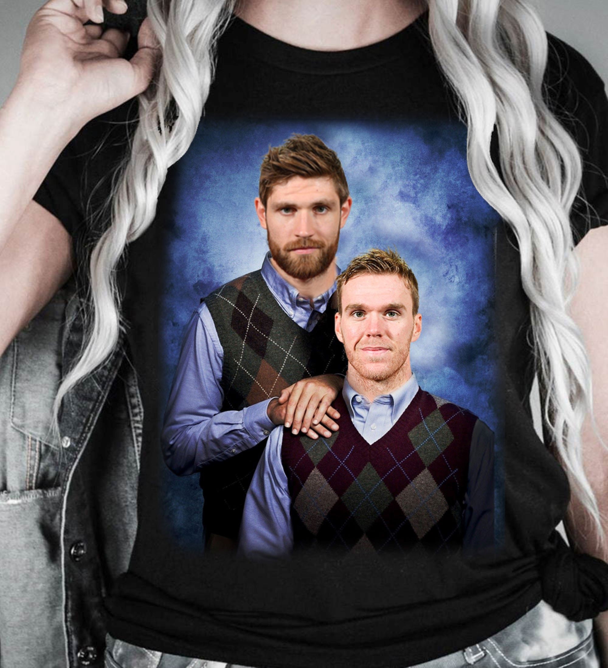 Connor Mcdavid Leon Draisaitl NHL Step Brothers Funny T Shirt Design ...