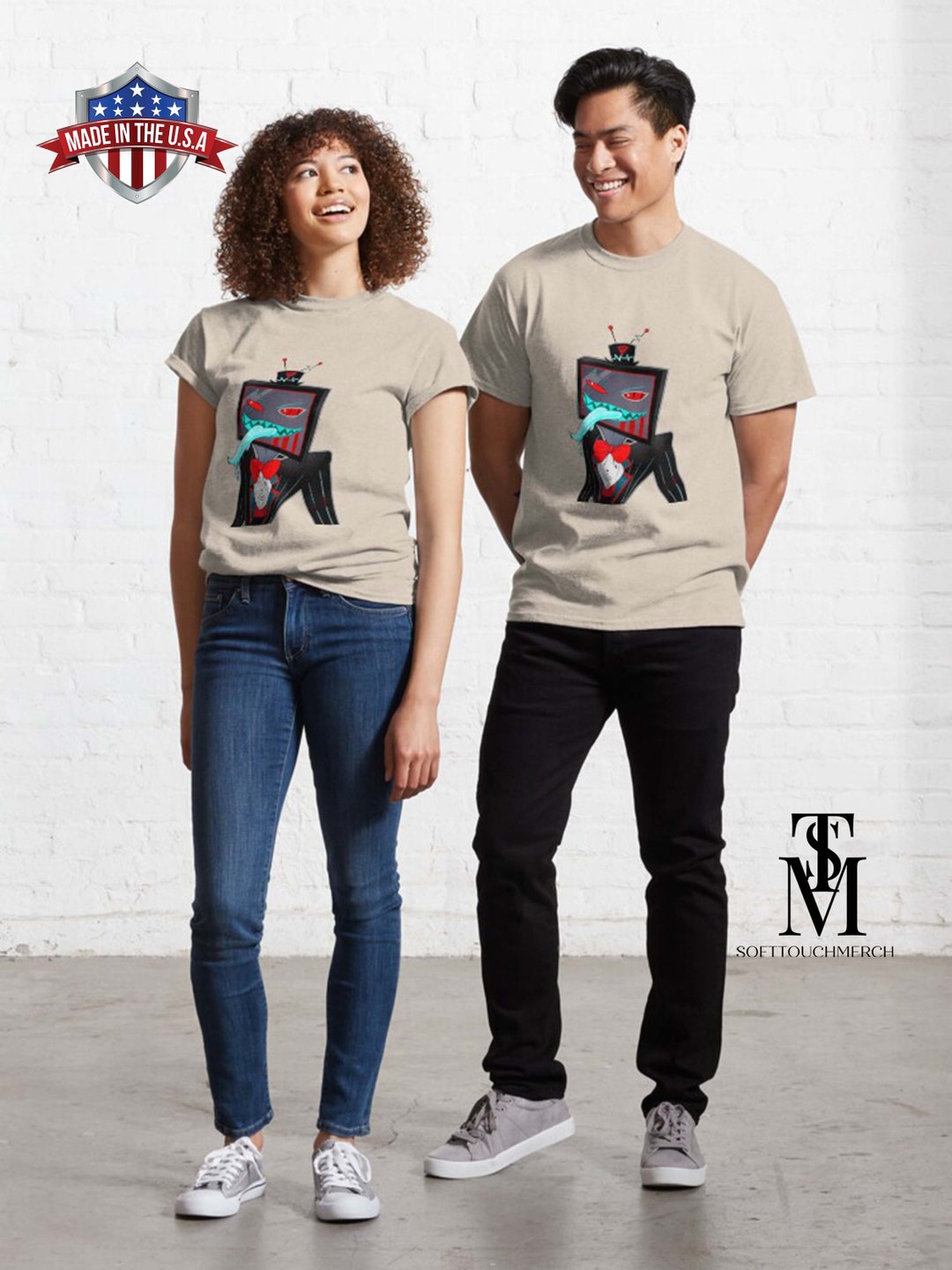 The Hazbin Hotel's Vox T-shirts and Radio Demon Design Tee's Japanese ...