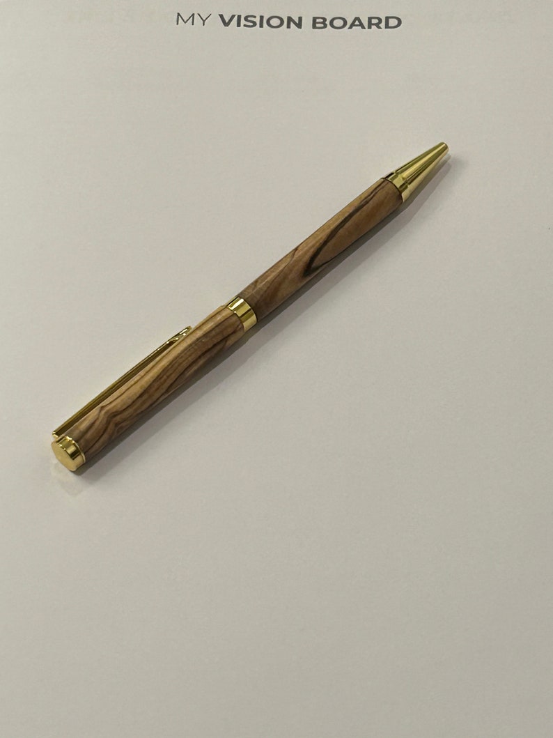 Real Wood Pens - Custom Slimline Pen Made of Bethlehem Olivewood From ...