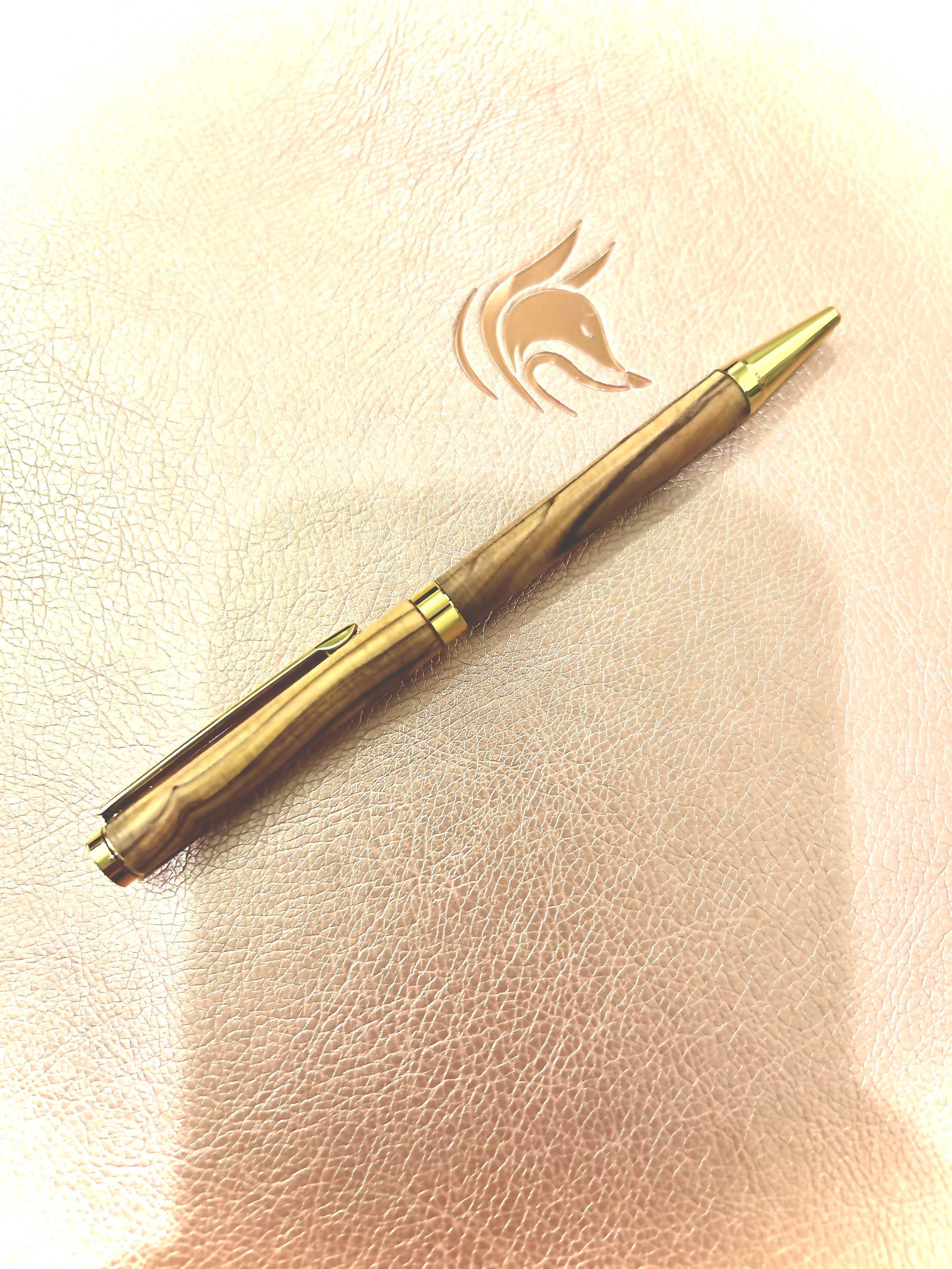 Real Wood Pens - Custom Slimline Pen Made of Bethlehem Olivewood From ...