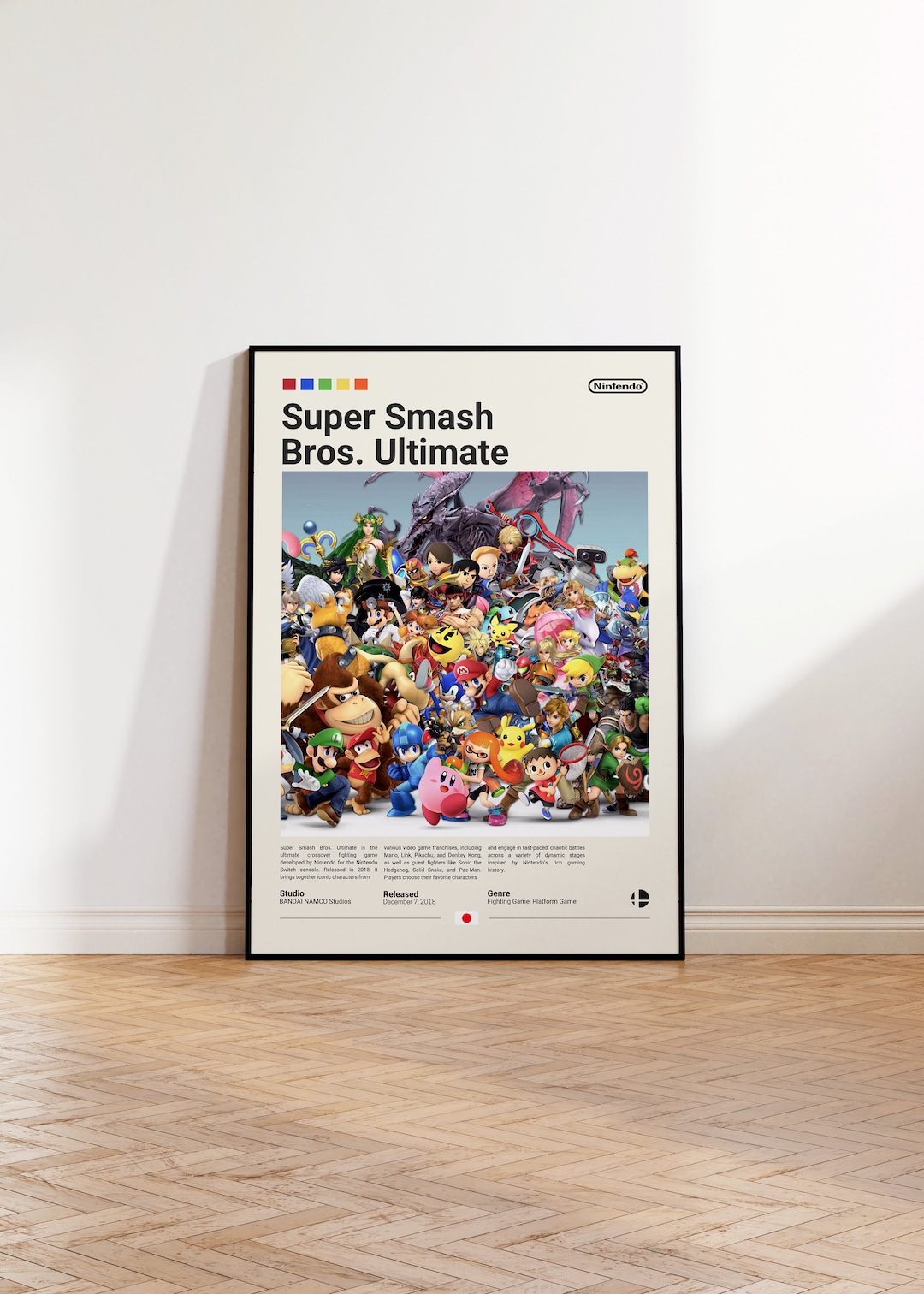 Super Smash Bros Ultimate Poster, Smash Ultimate Poster, Video Game ...