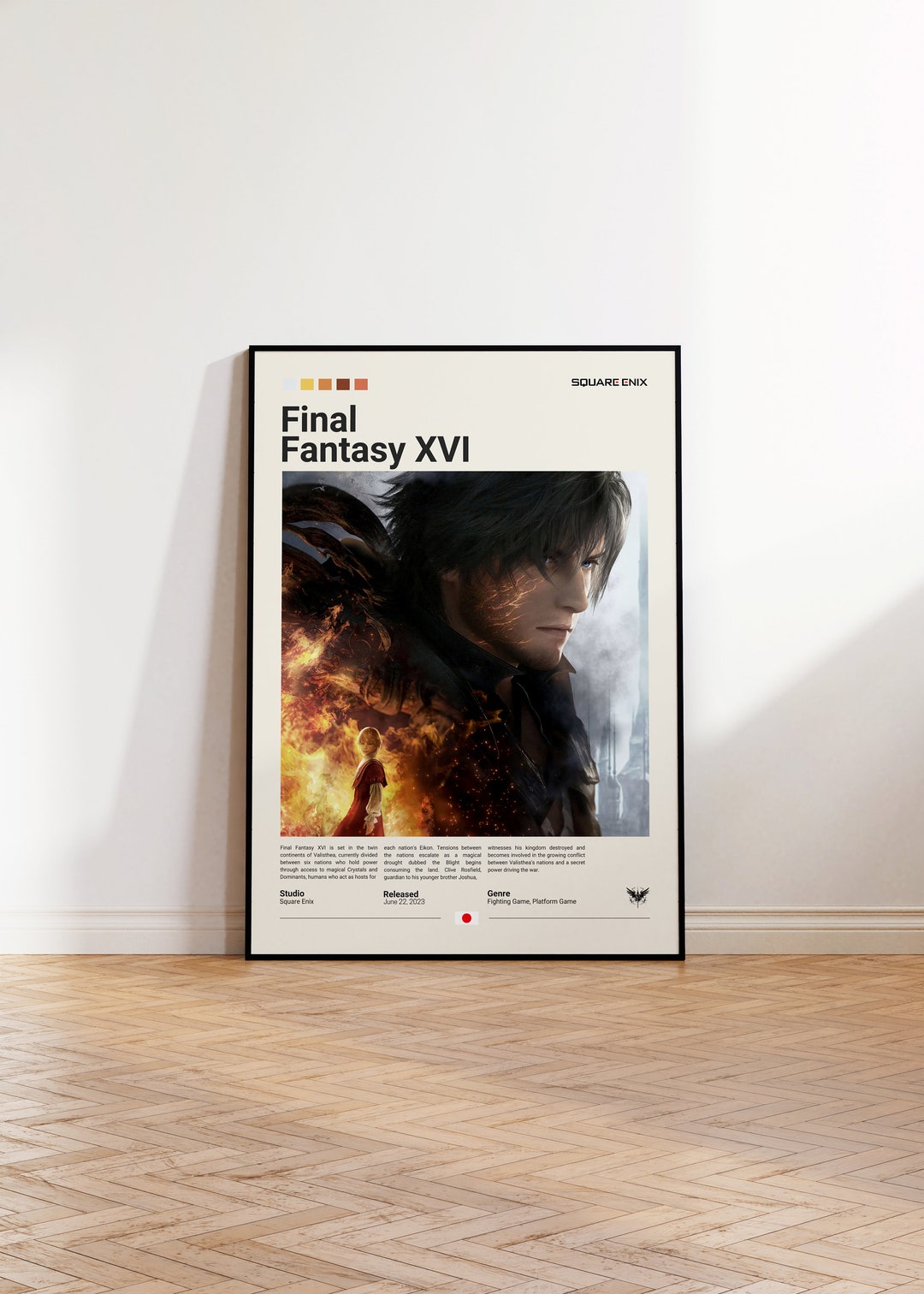 Final Fantasy 16 Poster, Final Fantasy Poster, Video Game Poster ...