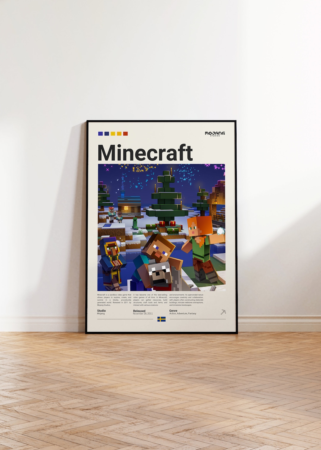 Minecraft Poster, Video Game Poster, Minecraft Gift, Gamer Gift, Video ...