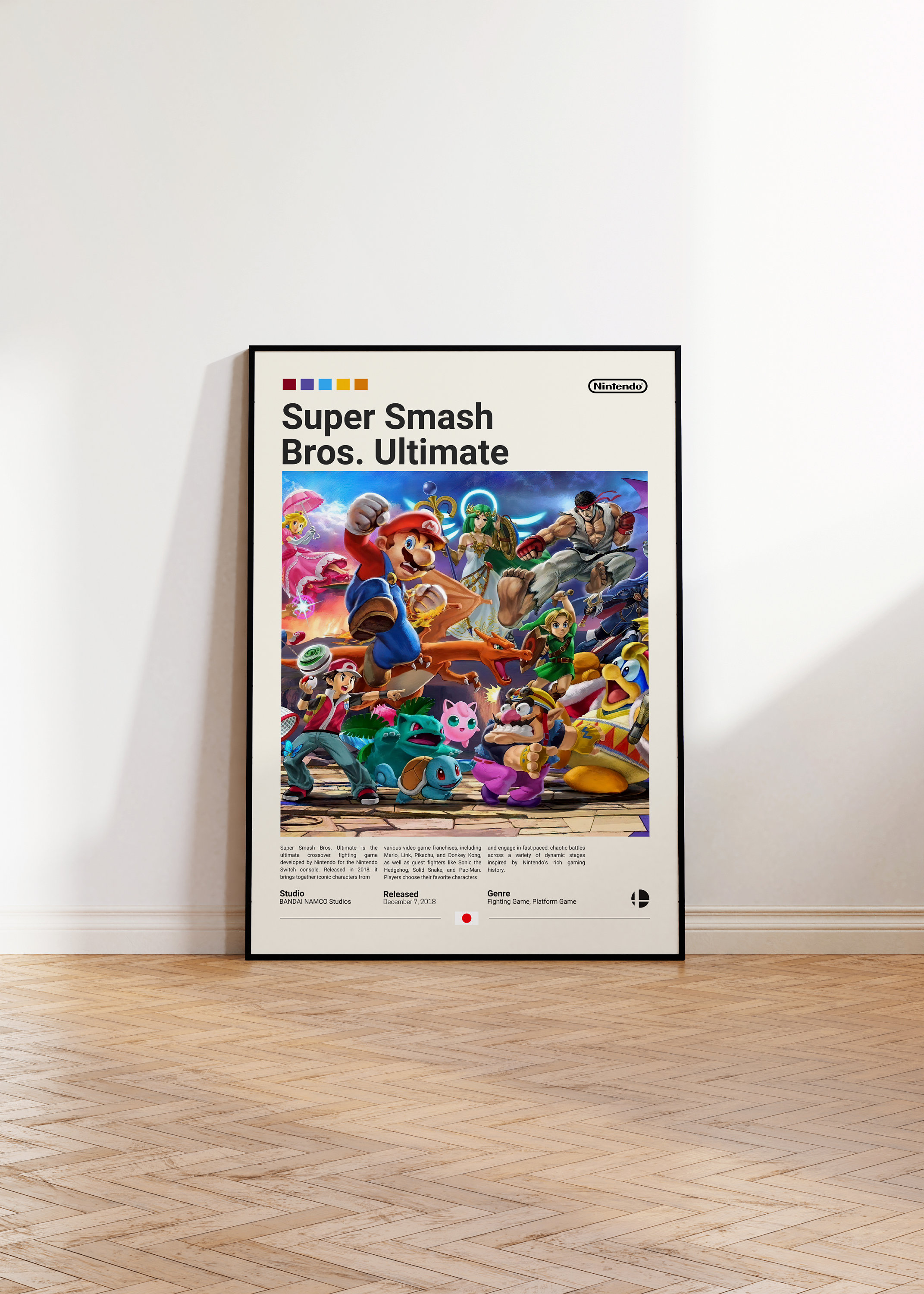 Super Smash Bros Ultimate Poster, Smash Ultimate Poster, Video Game ...