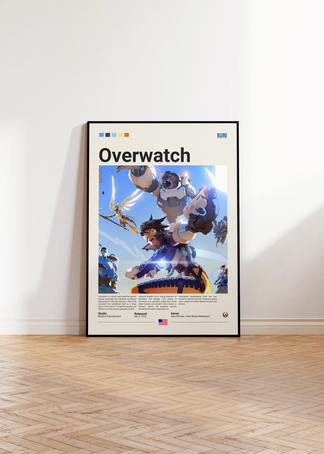 Overwatch Poster, Video Game Poster, Overwatch Fan Gift, Gamer Gift ...